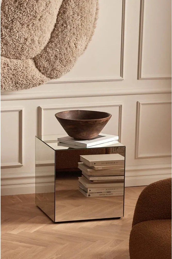 Skleněný odkládací stolek 45,5x45,5 cm Cube – Ellos Home