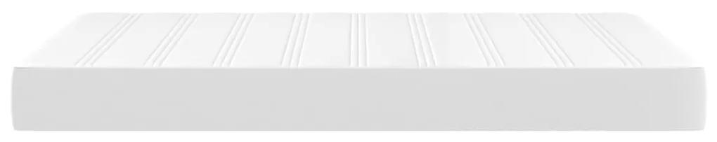 Taštičková matrace bílá 120 x 200 x 20 cm umělá kůže,  347763