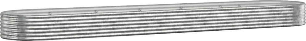 Vyvýšený záhon pozinkovaná ocel 507x100x36 cm stříbrný 319012