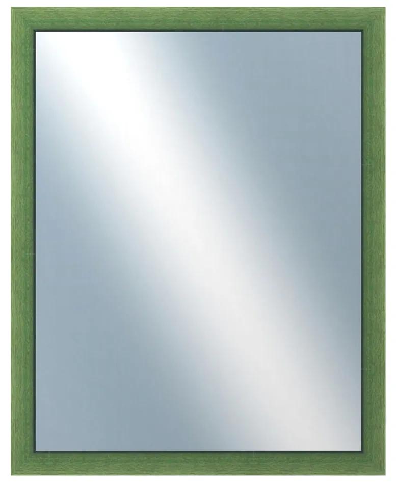 DANTIK - Zarámované zrcadlo - rozměr s rámem cca 40x50 cm z lišty BOX zelená mořená (1751)