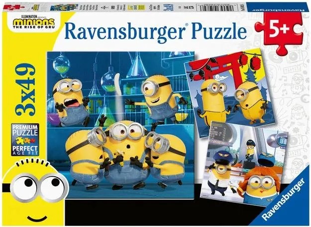 Puzzle ravensburger puzzle 050826 mimoni 2 3x49 dílků