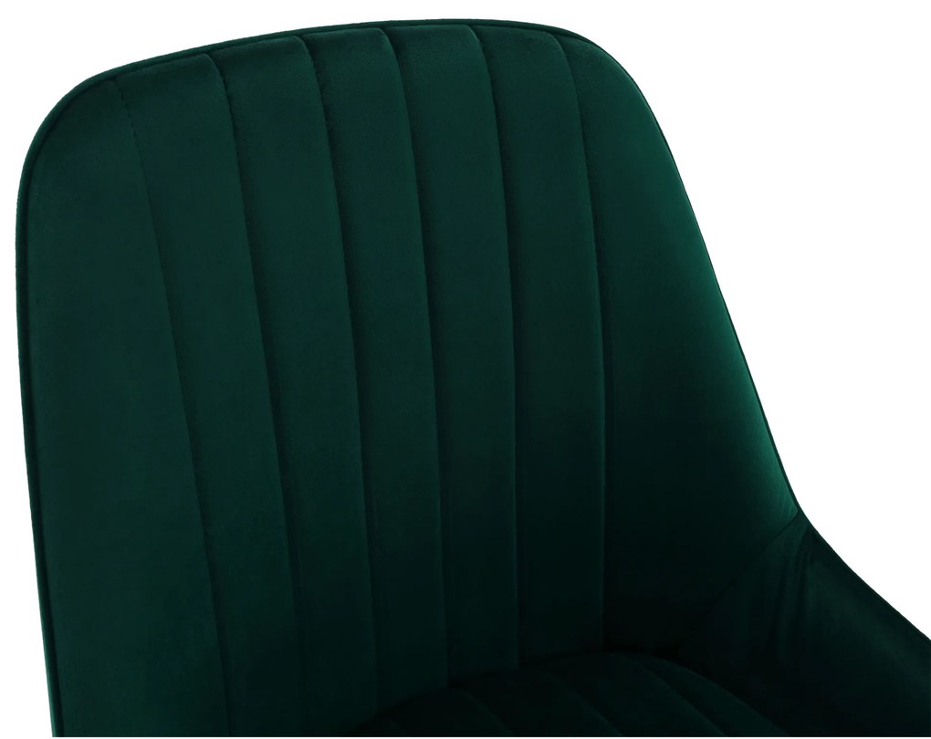 Jídelní židle Soddy (smaragdová + zlatá). 1040122