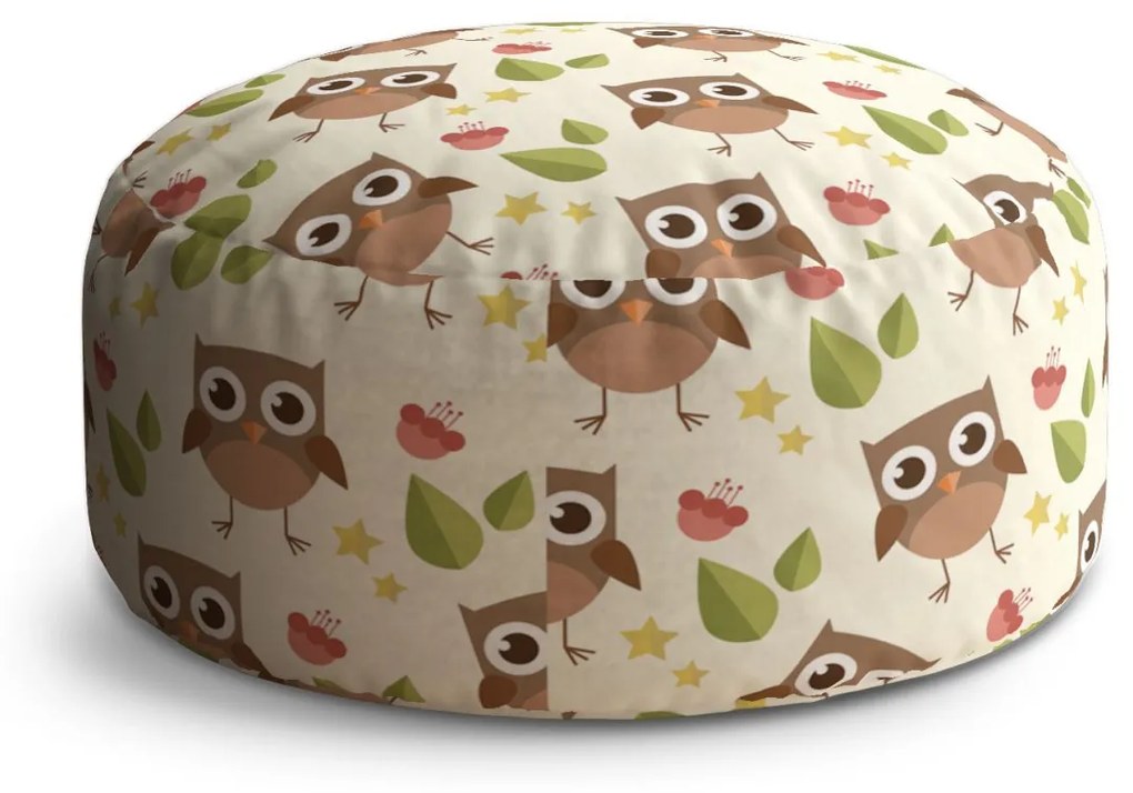 Sablio Taburet Circle Sovy: 38x48 cm