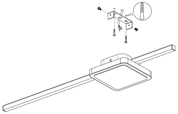 Eglo 99607 - LED Stropní svítidlo SARGINTO 1xLED/6,3W/230V + 1xLED/5,4W