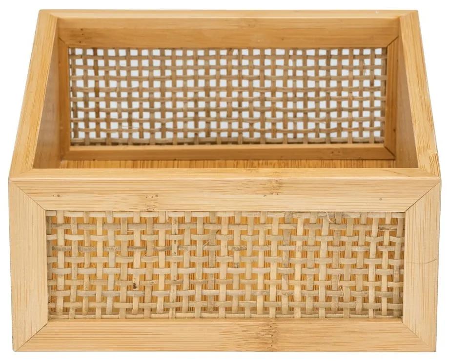 Bambusový koupelnový organizér Wenko Allegre, 22 x 7 cm