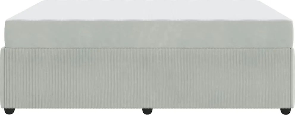 Rám postele Světle šedá 140 x 200 cm textil 3398399