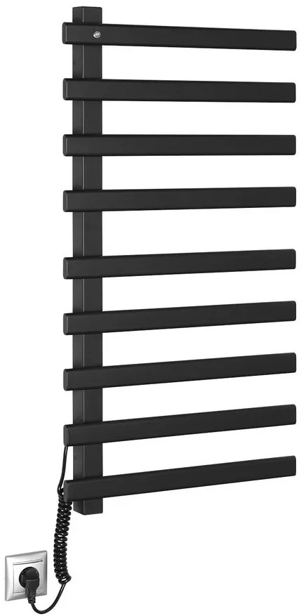 Sapho Elcor elektrický sušák ručníků 480 x 920 x 50 mm 128W černá EB460