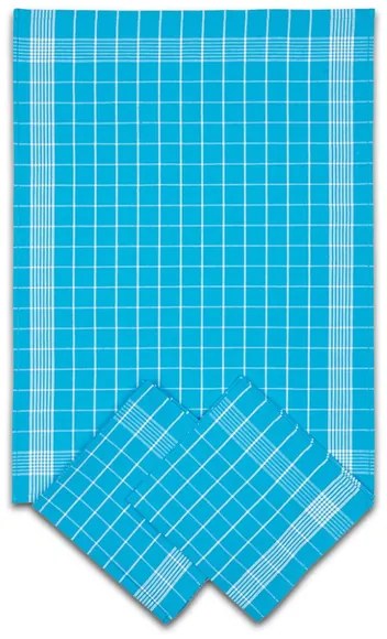 Svitap Utěrka Pozitiv Egyptská bavlna tyrkys/bílá - 3 ks 50x70 cm balení 3 ks 