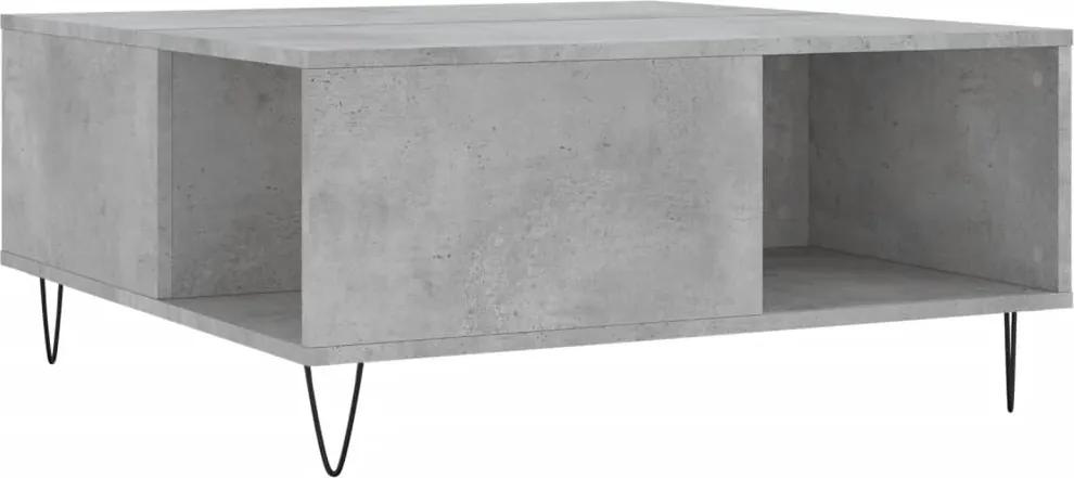 vidaXL Konferenční stolek 80 x 80 x 36,5 cm kompozitní dřevo [830784] Barva: kouřový dub