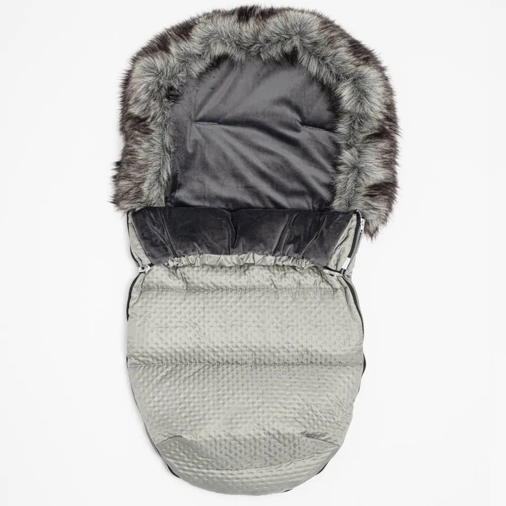 NEW BABY Zimní fusak New Baby Lux Fleece Grey
