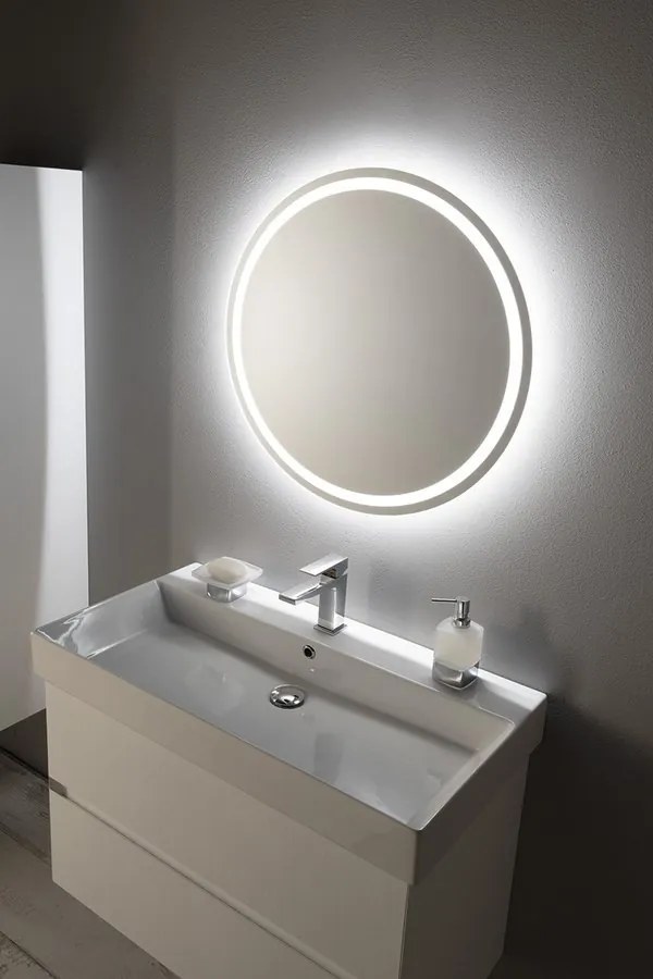 Sapho REFLEX kulaté LED podsvícené zrcadlo, průměr 670mm