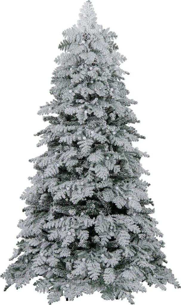 Costway 180 cm Umělý vánoční stromek zasněžený vánoční stromek předem smontovaný