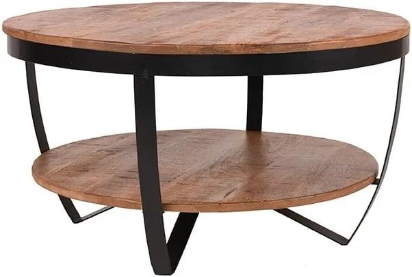 Odkládací stolek s deskou z mangového dřeva LABEL51 Rondo, ⌀ 80 cm