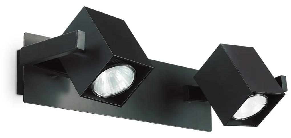Bodové stropní a nástěnné svítidlo Ideal Lux Mouse AP2 nero 156705 2x50W černé
