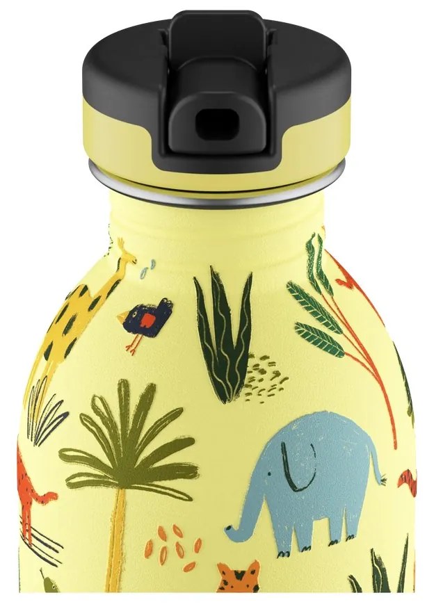 Nerezová dětská láhev Jungle Friends 250ml 24 Bottles
