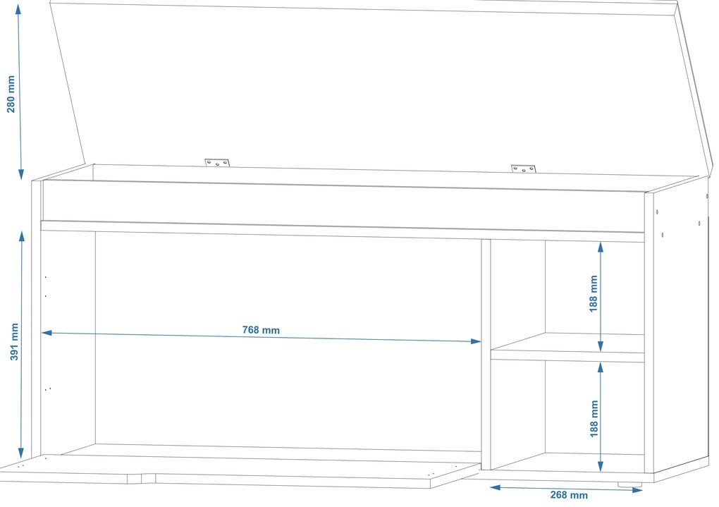 Botník B-04A se sedákem