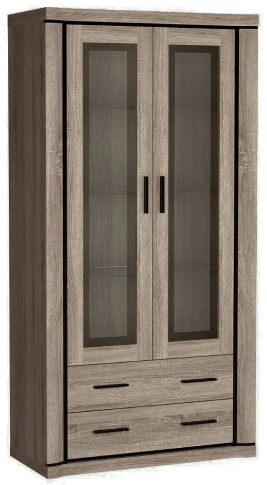 Obývací stěna DALLAS t | 409 cm | sestava B | trufla