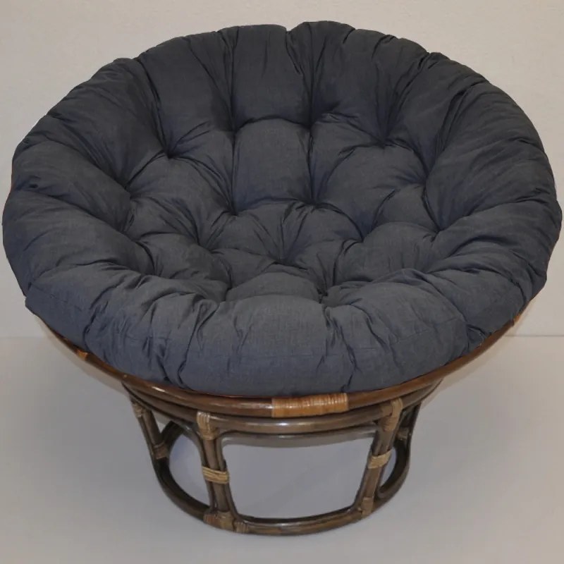 Ratanový PAPASAN - tmavý med - průměr 110 cm