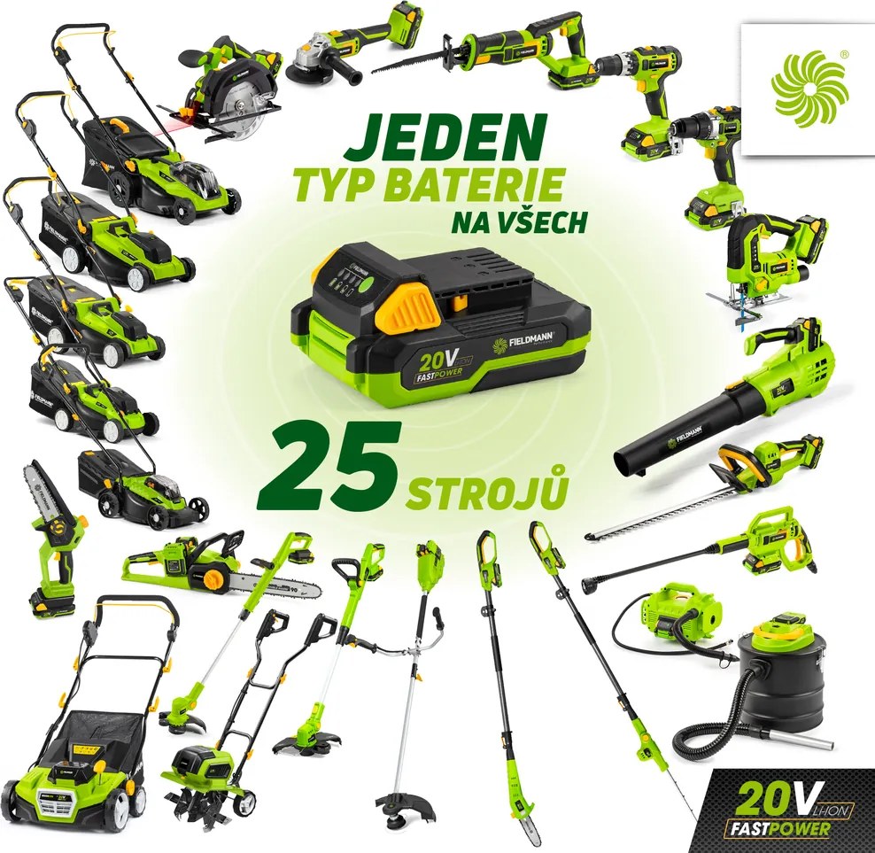 Fieldmann FZR 70435-0 2x20V - akumulátorová sekačka