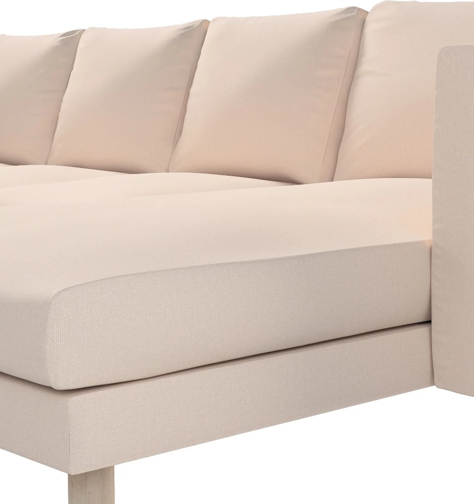 Potah na pohovku IKEA Norsborg 4-místná se šezlongem barva růžová látka pletený vzor
