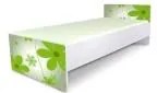 Dětská postel Zelené květy 2
