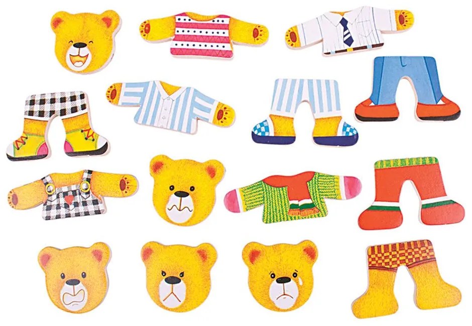 Bigjigs Toys Oblékací puzzle Medvědí rodinka