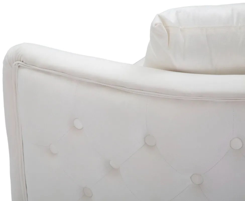 Designová pohovka Pahkakino 127 cm krémová / zlatá