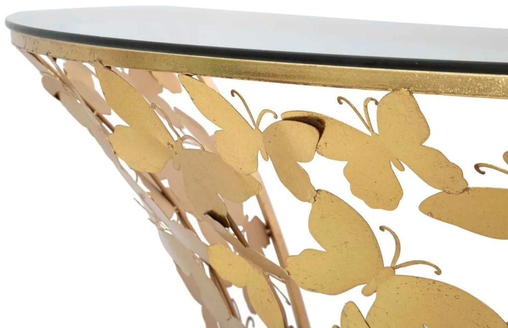 Designová konzole Jahmisey 120 cm zlatá