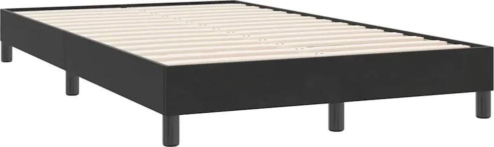 Postel Box Spring bez matrace černá 120x220 cm samet 3315869