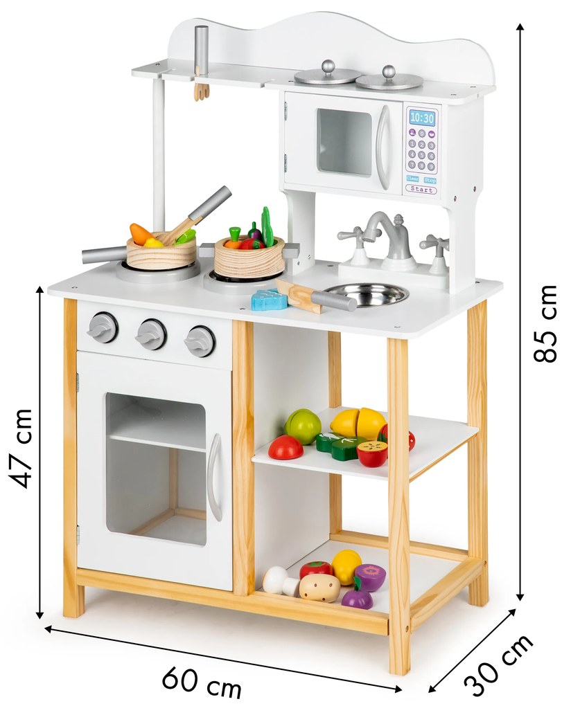 Dřevěná kuchyňka pro děti + příslušenství