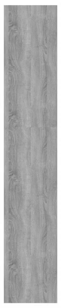 Petromila Knihovna / dělicí stěna šedá sonoma 60x30x166 cm dřevotříska