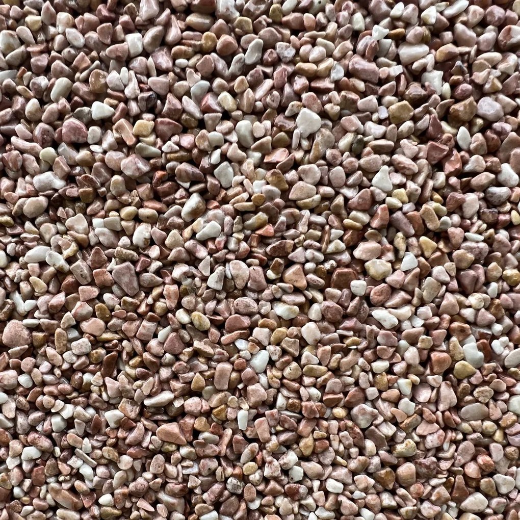 Báča Beton Kamenný koberec na stěnu Rosa del Garda Frakce: Střední (1 – 4 mm), vydatnost setu 3,5 m², Doporučené použití v: exteriéru - polyuretanové pojivo