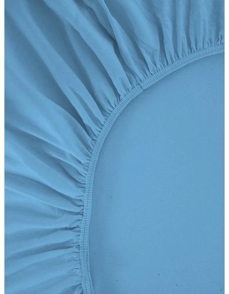 B.E.S. - Petrovice, s.r.o. Prostěradlo Jersey bavlna IDEAL - Nebeská modrá 180 x 200