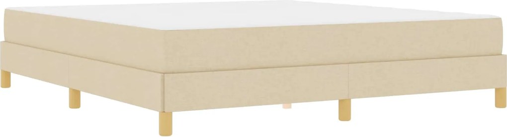 Postel s boxspringem s matrací Krémová 180 x 200 cm textil 3398589