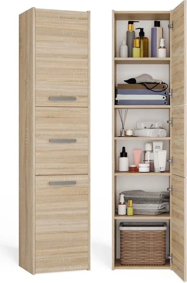 Koupelnový sloupek S43 dub sonoma