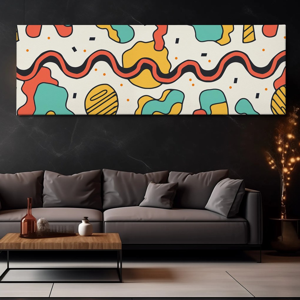 Obraz na plátně - Pohlazení vlnkou FeelHappy.cz Velikost obrazu: 120 x 40 cm