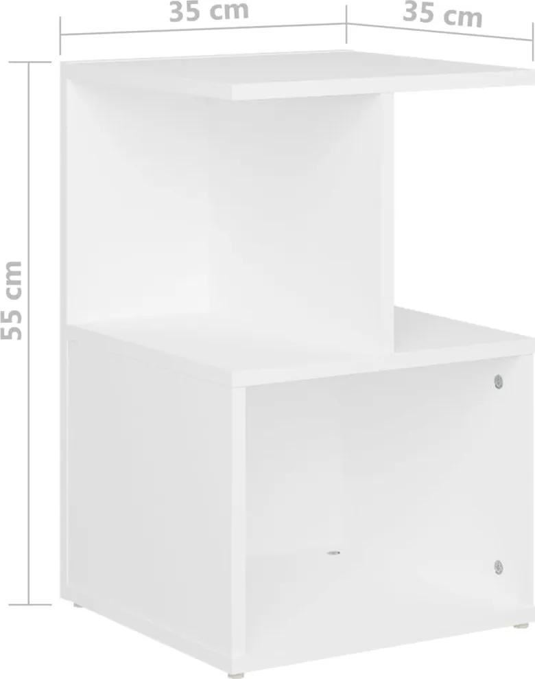 vidaXL Noční stolek 35 x 35 x 55 cm kompozitní dřevo [806346] Barva: Černá