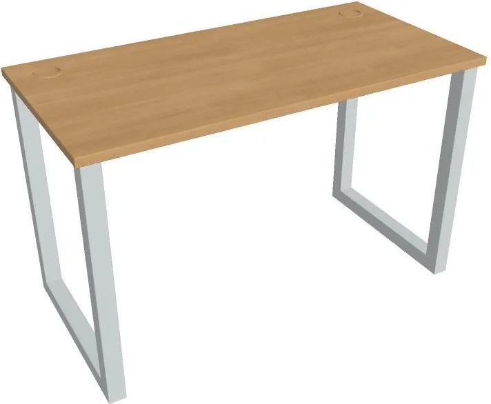 Kancelářský pracovní stůl Hobis UEO 1200, bílá RAL 9016, deskaakát