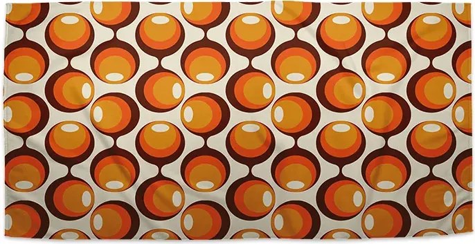 Sablio Ručník Karamelové kruhy - 70x140 cm