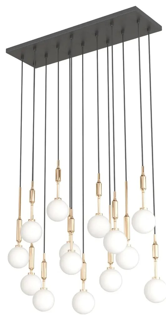 Designový lustr Ero S 15 zlatá