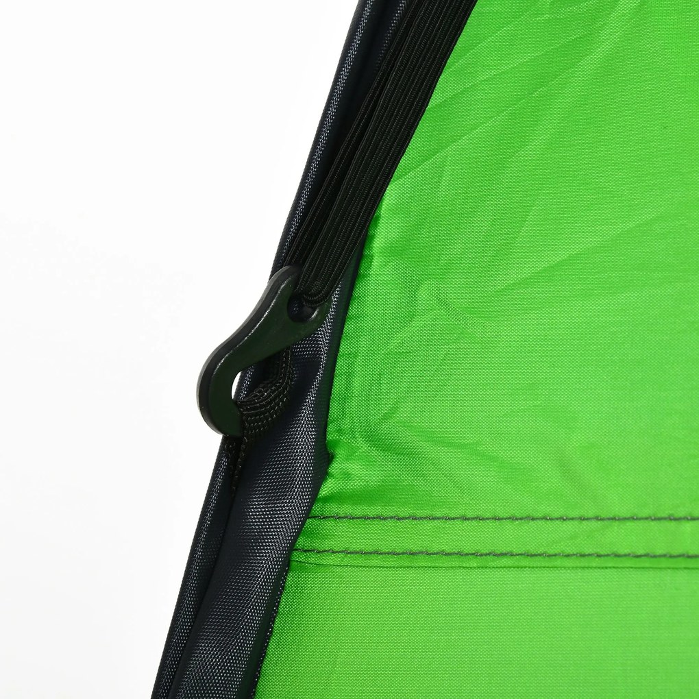 Outsunny Instantní Pop-Up Sprchový Stan pro Soukromí – Přenosný Stan s 1 Kapsou na Háčku a UV 20+ pro Koupelnu, Šatnu a Toaletu 126x124x189 cm Zelený