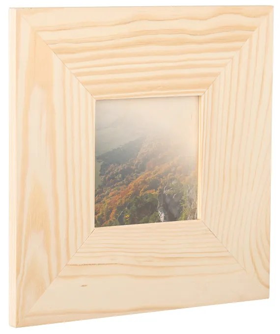 ČistéDřevo Dřevěný fotorámeček na zeď 23 x 23 cm
