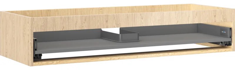 Mexen Box-A korpus skříňky pod umyvadlo 120 cm, 1 zásuvka, dub - 91AX0-1200-235-1-81