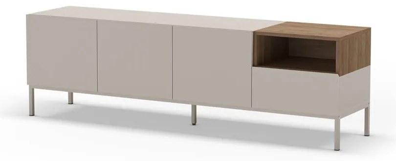 Krémový TV stolek 180x55 cm Cailin – Marckeric