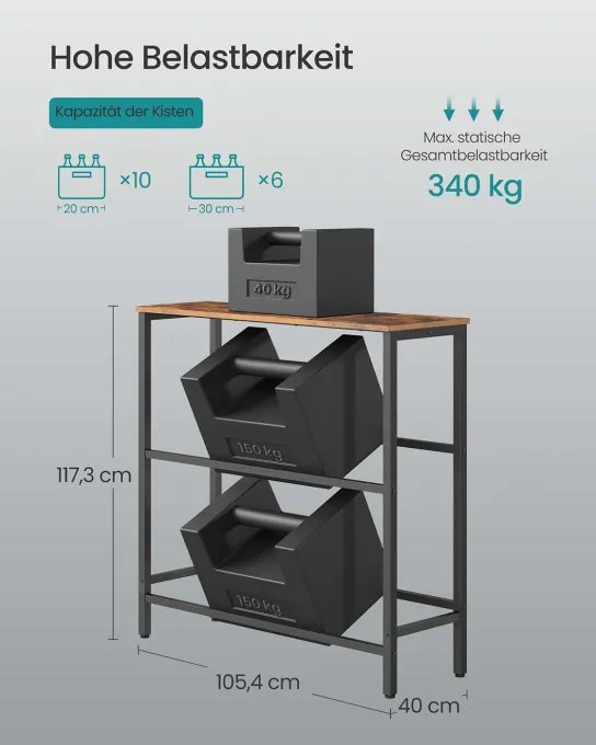 Regál na přepravky BSC363K01