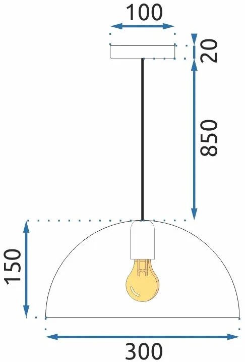 Toolight Závěsné svítidlo APP911-1CP Mramor