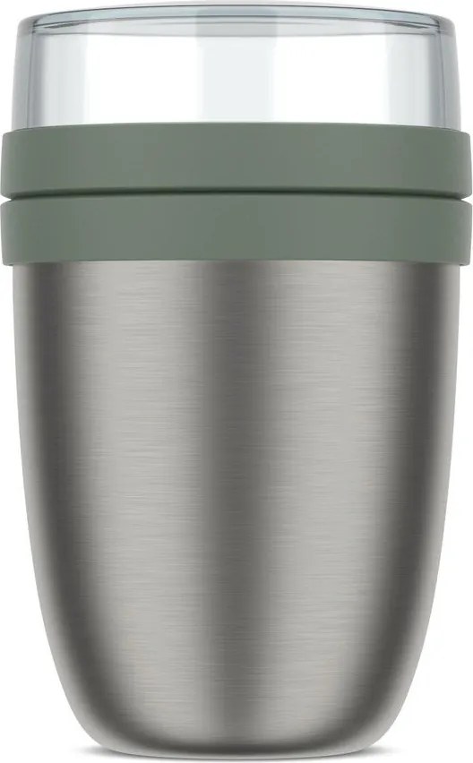 Termoska na jídlo z nerezové oceli ve stříbrné barvě/šalvějově zelená 500 ml Ellipse – Mepal