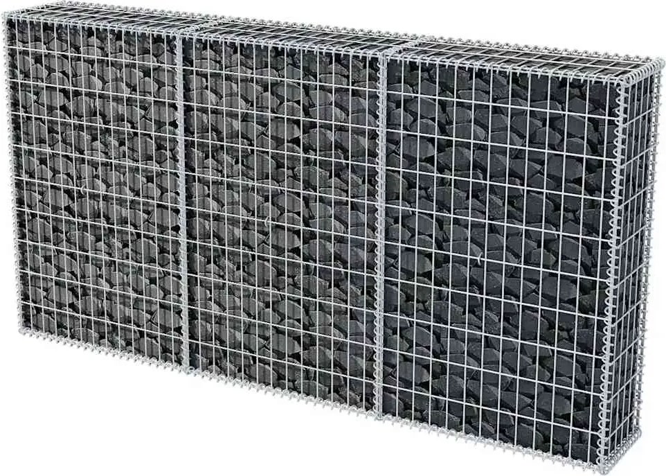 Gabionový koš pozinkovaná ocel 200 x 30 x 100 cm 142548