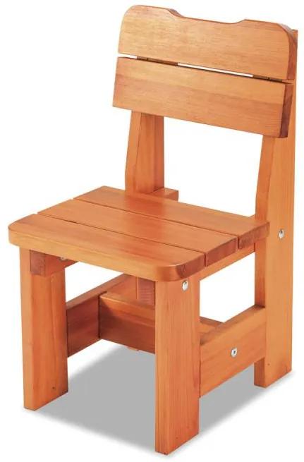 Krajča Dřevěná zahradní židle ULM JUNIOR (pro děti) Povrchová úprava: Akát