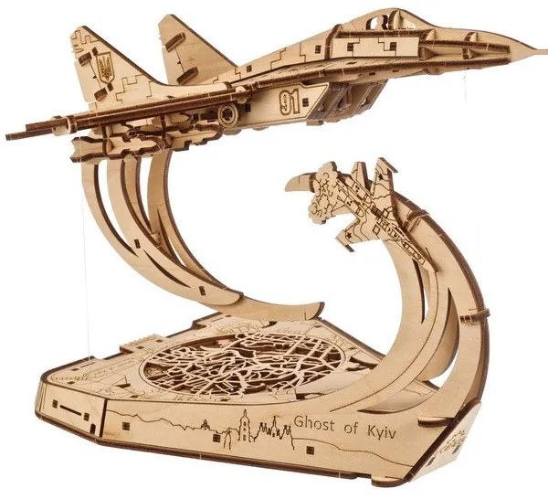 Ugears 3D dřevěné mechanické puzzle The Ghost of Kyiv